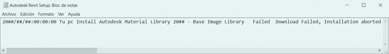 ¿Error al instalar la biblioteca de Autodesk Revit? | Espacio BIM