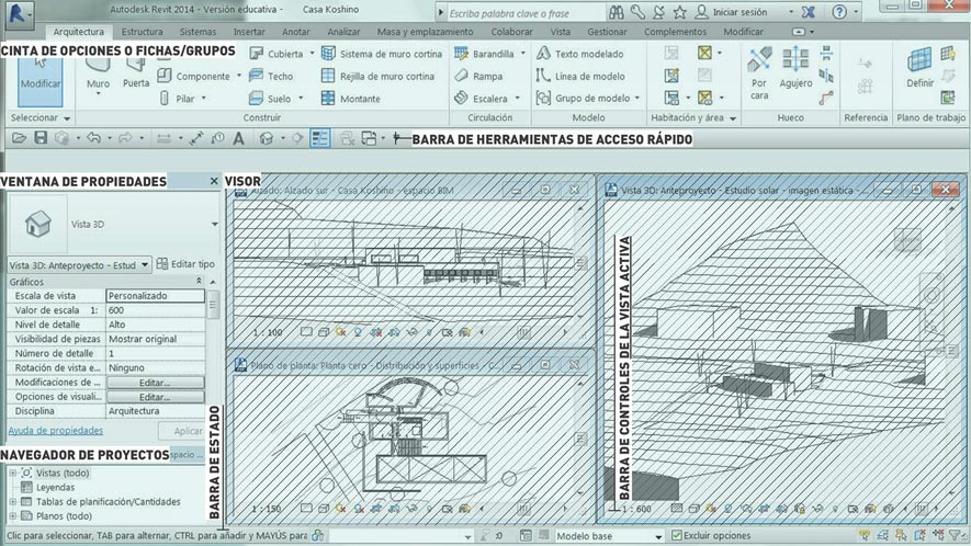 Conoce todos los secretos de la Interfaz de Revit | Espacio BIM